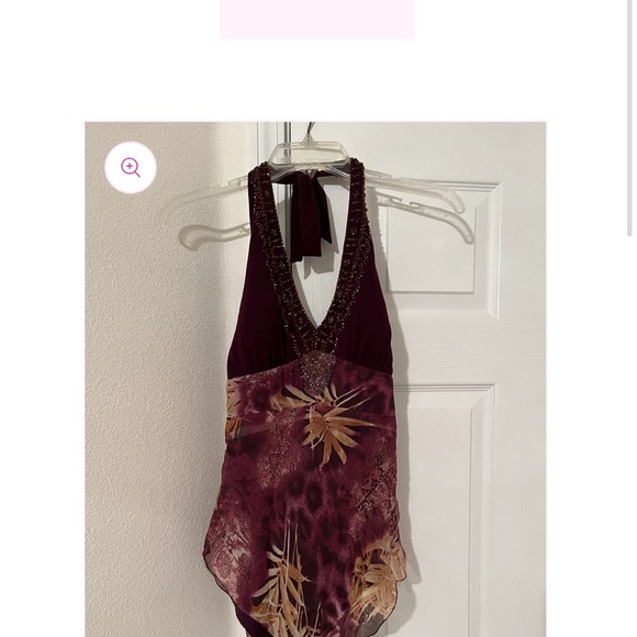 Cache | Tops | Cache Embellished Halter Top | Poshmark